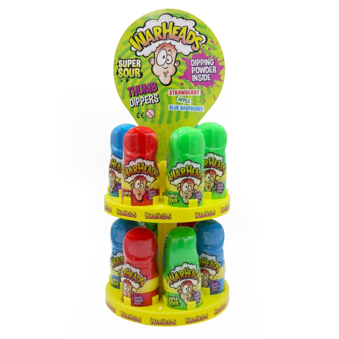 Warheads Super Sour Thumb Dipper 40g - SINGLE UNIT - FLAVOURS VARY ...