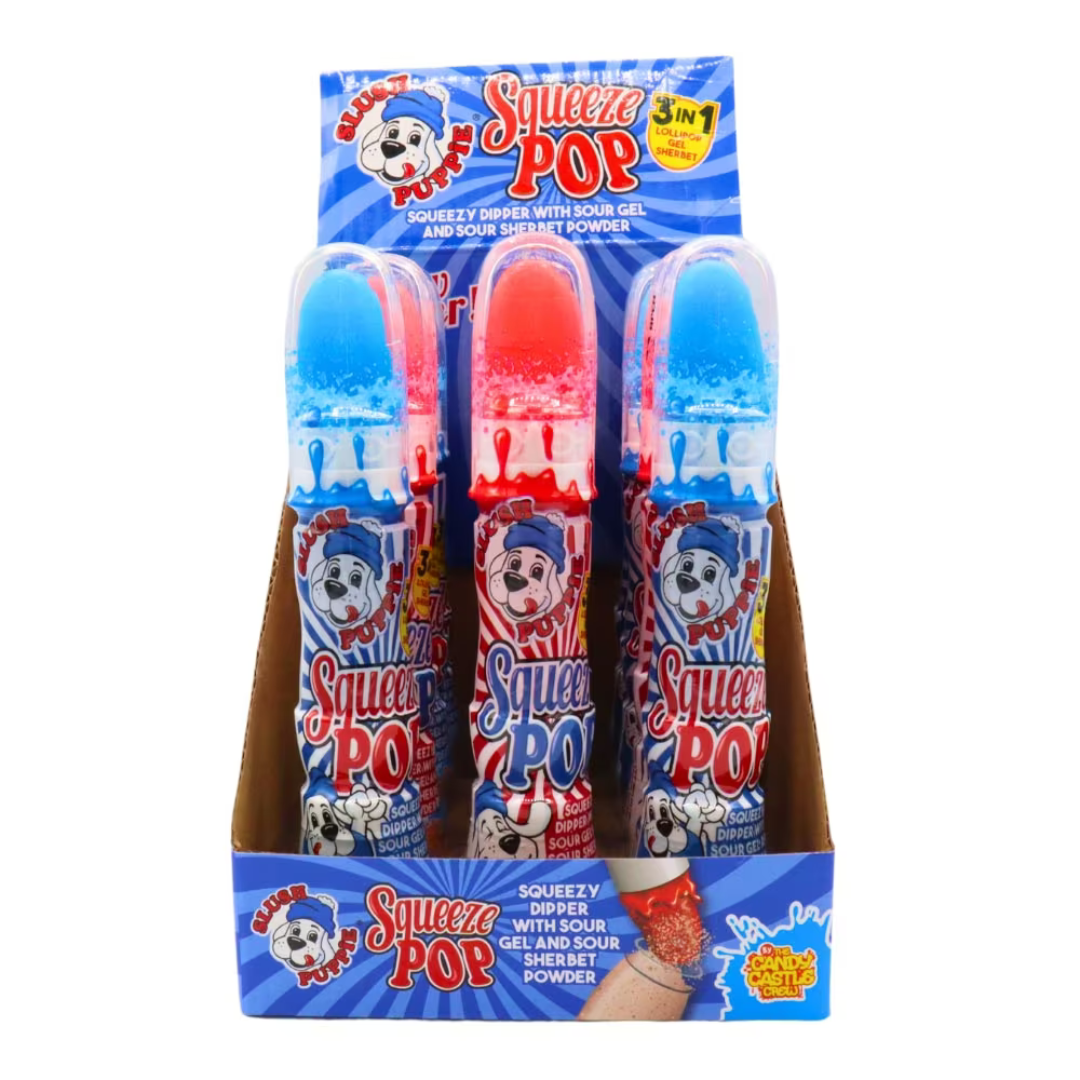 Slush Puppie Squeeze Pop 3 in 1 45g - SINGLE UNIT – candylandgalway