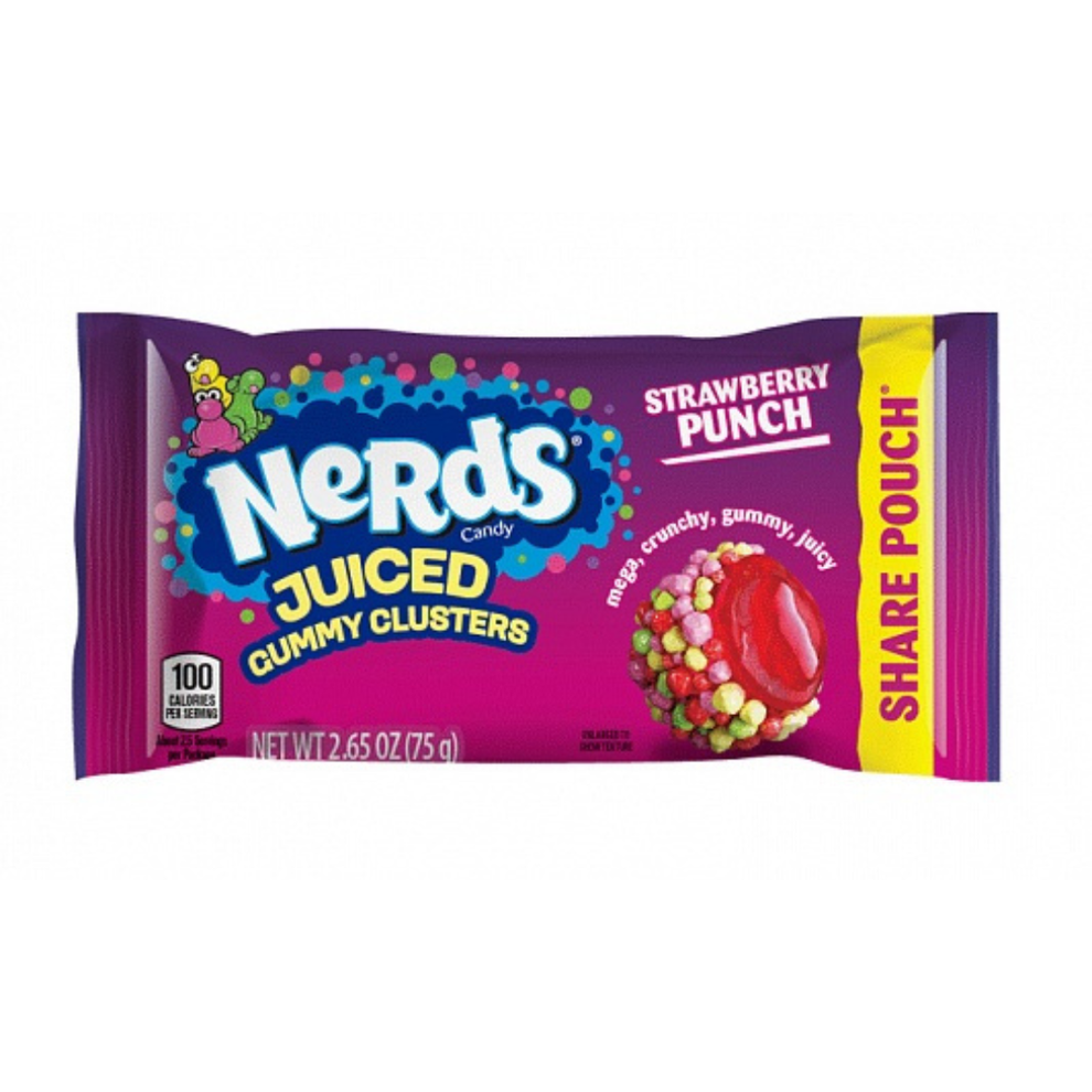 Nerds Juiced Gummy Clusters Strawberry Punch (75g) – candylandgalway