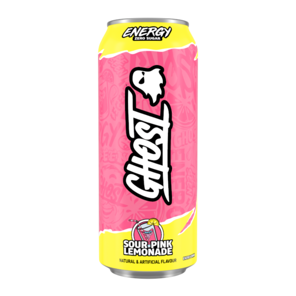 Ghost - Sour Pink Lemonade Zero Sugar Energy Drink 500ml – candylandgalway